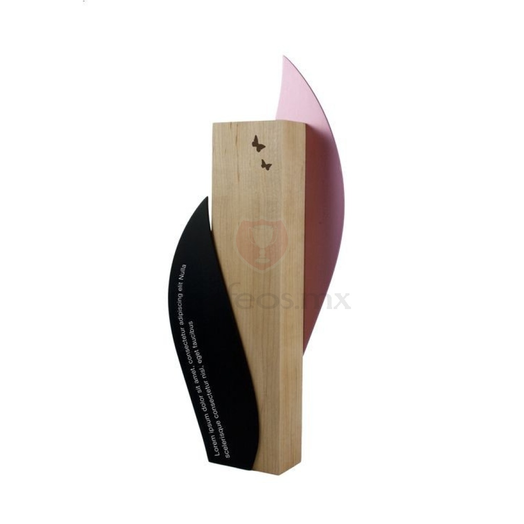 Presea de Acrílico y Madera Mura - Trofeos.mx
