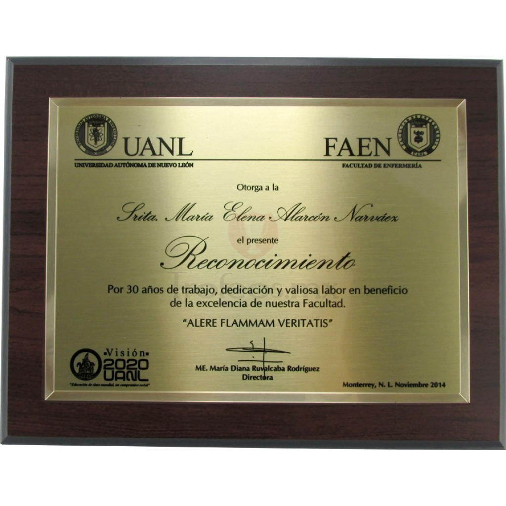 Placa MDF - Trofeos.mx