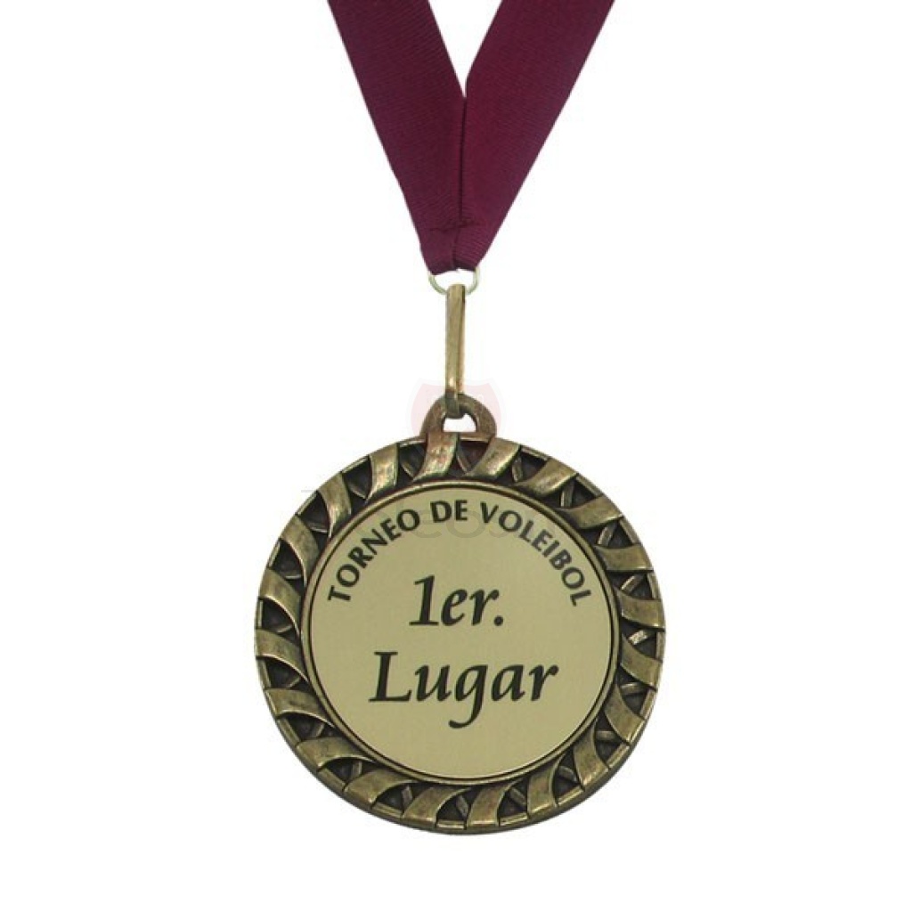 Medalla España 001 Oro Mate - Trofeos.mx