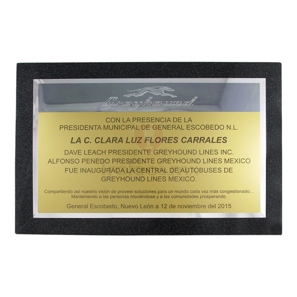 Trofeos Placa Corian Mixta - Trofeos.mx